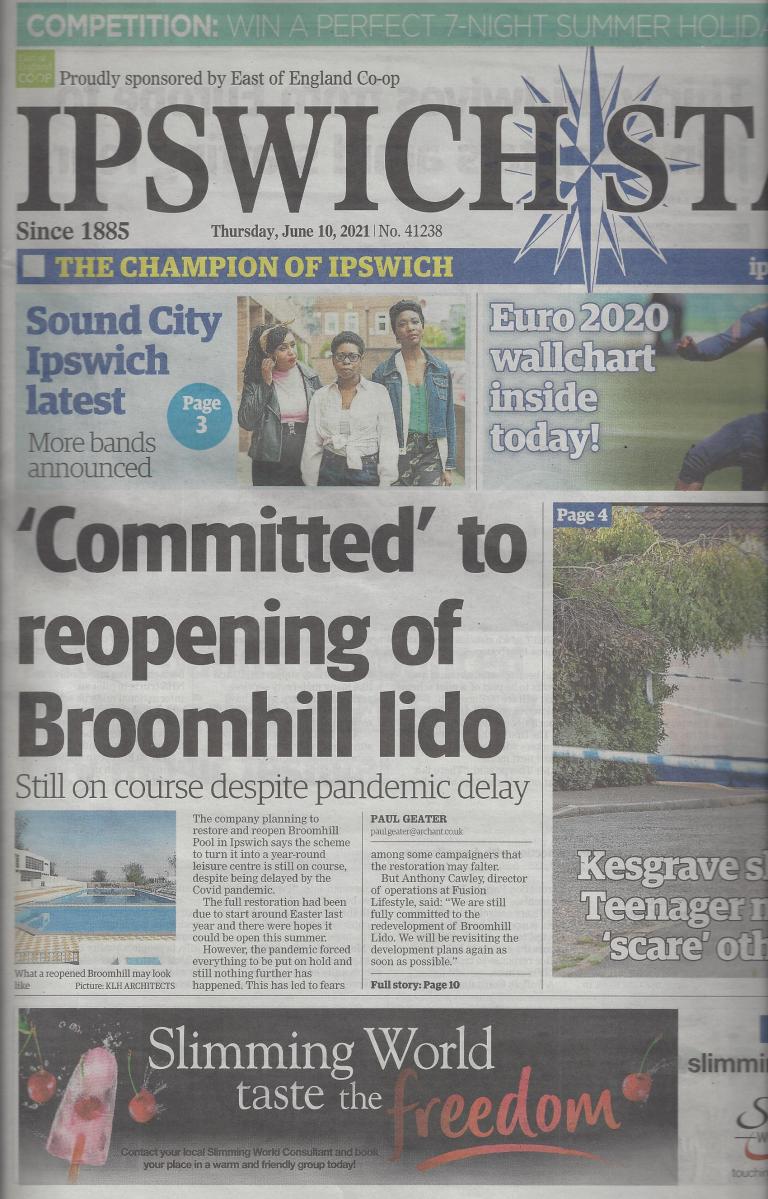 Ipswich Star Reports: Fusion “Committed to reopening of Broomhill Lido ...